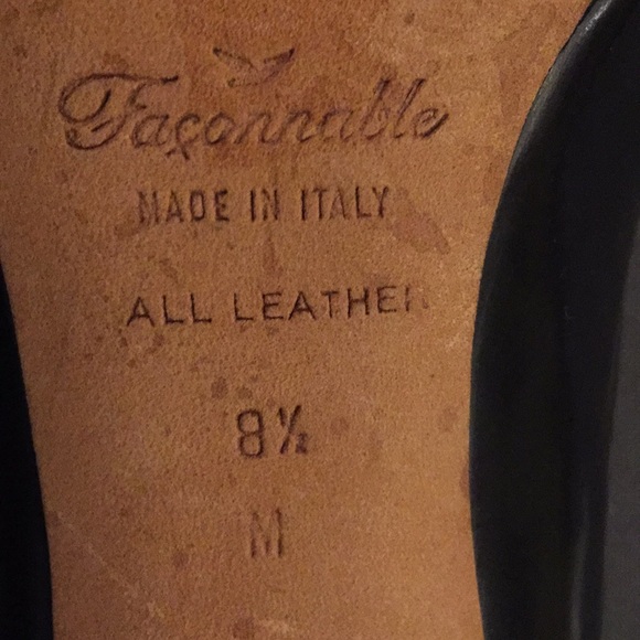 Faconnable | Shoes | Made In Italy Peep Toe Pumps Black | Poshmark